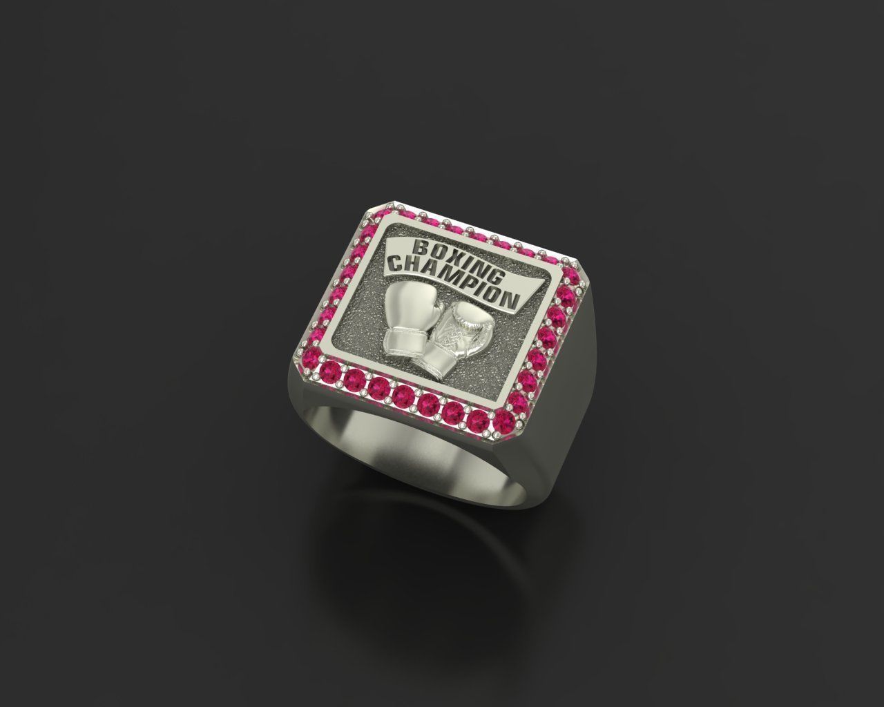 Gold ring boxing 3D model 3D printable | CGTrader