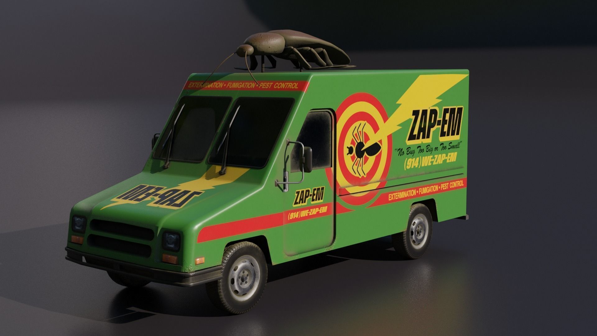 3D model The Bug van VR / AR / low-poly | CGTrader