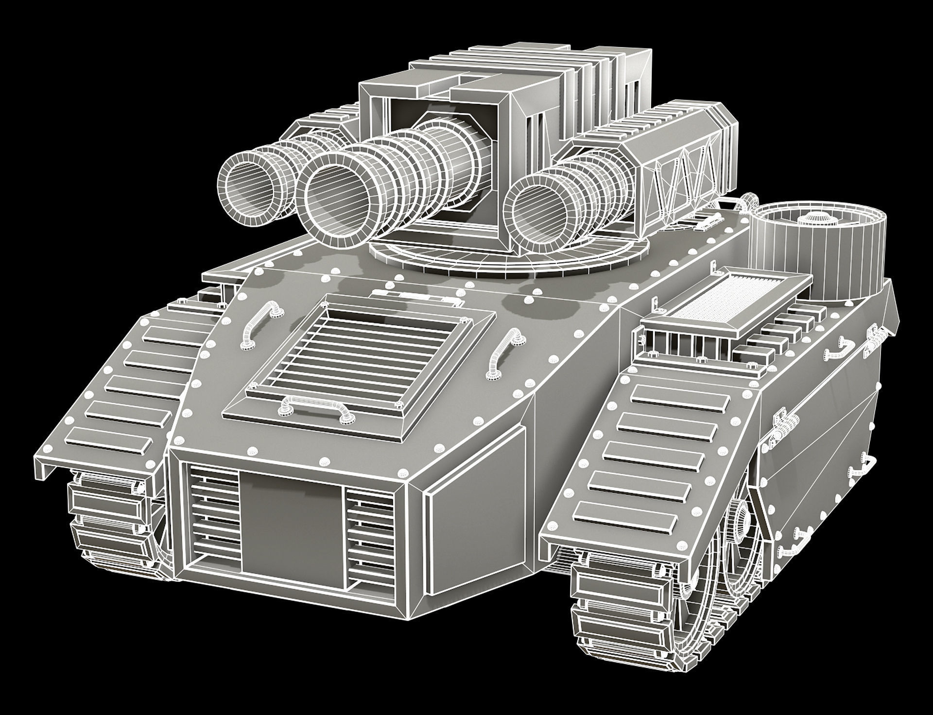Concept Tank 3 - Only Mesh 3D model | CGTrader