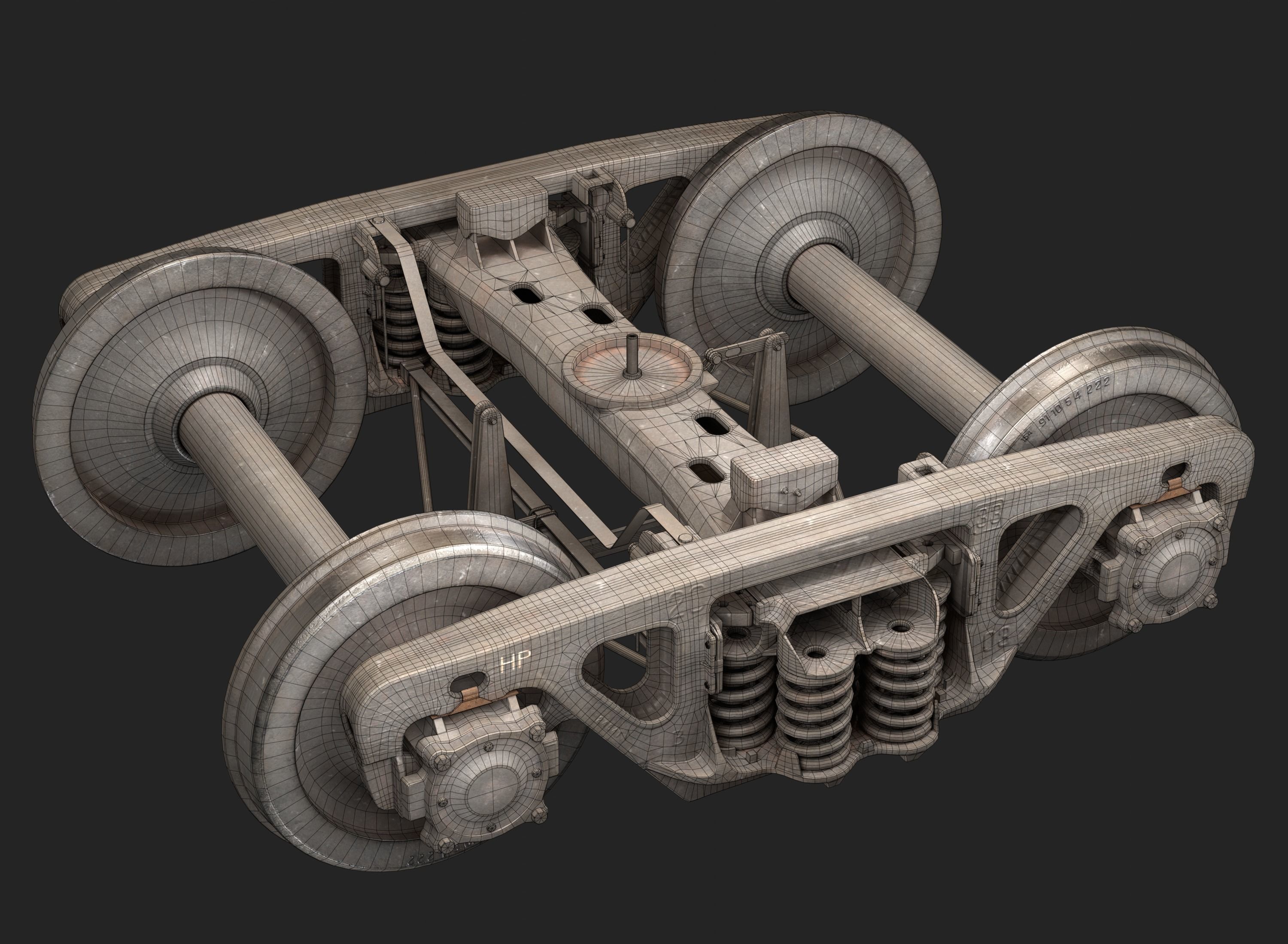 3D model Wagon bogie VR / AR / low-poly | CGTrader