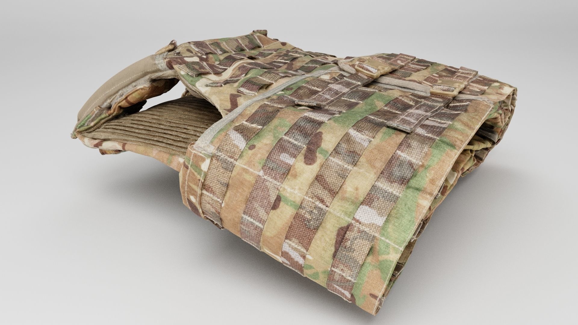 Body armour bulletproof vest armor camouflage NATO uniform 3D model ...