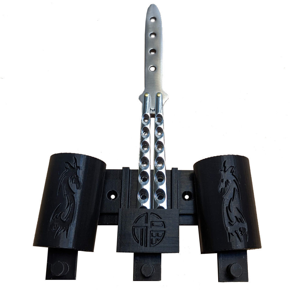 Weapon Holder for Nunchaku Butterfly Knife kubaton and keys 3D model ...