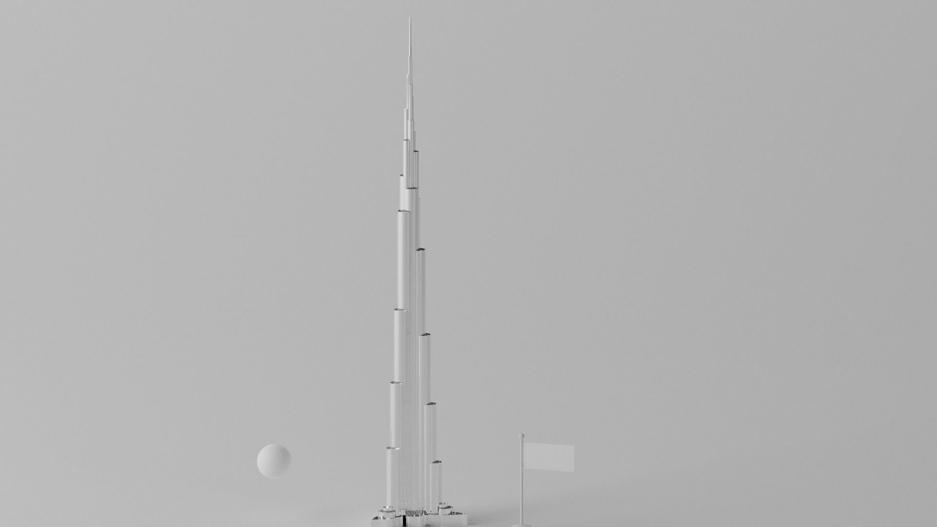 3D model Burj Khalifa Dubai Tower 2 VR / AR / low-poly | CGTrader