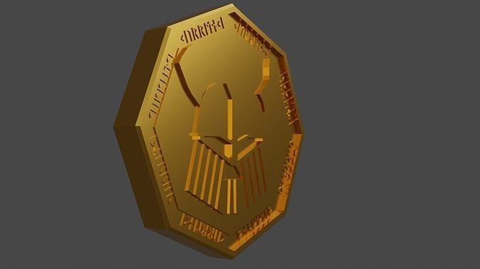 3D model Dwarven gold coin VR / AR / low-poly | CGTrader