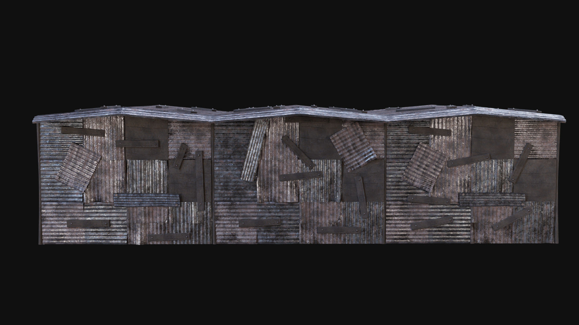 3D model SHELTER POST APO HOUSE HUT IMPROVISED PLATE DEBRIS SURVIVAL ...