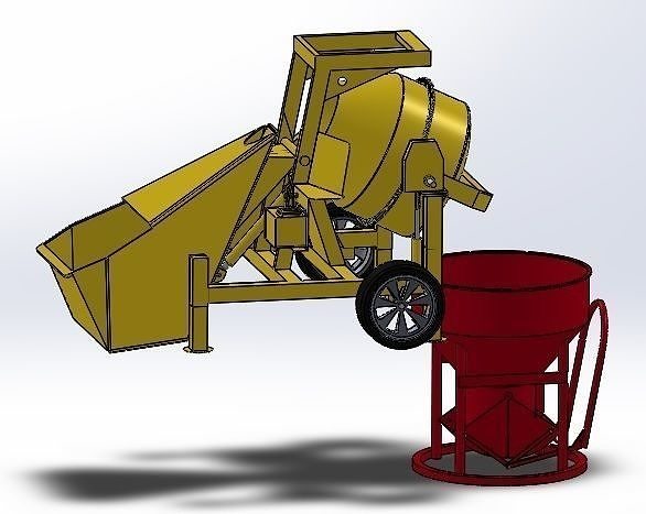 SOLIDWORKS 3d mixer 3D model rigged | CGTrader