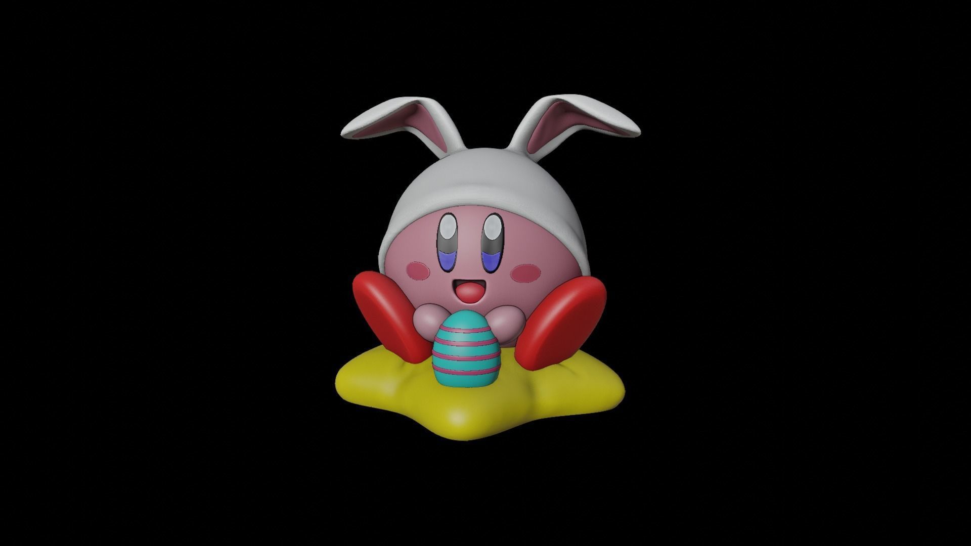 KIRBY EASTER 3D model 3D printable | CGTrader