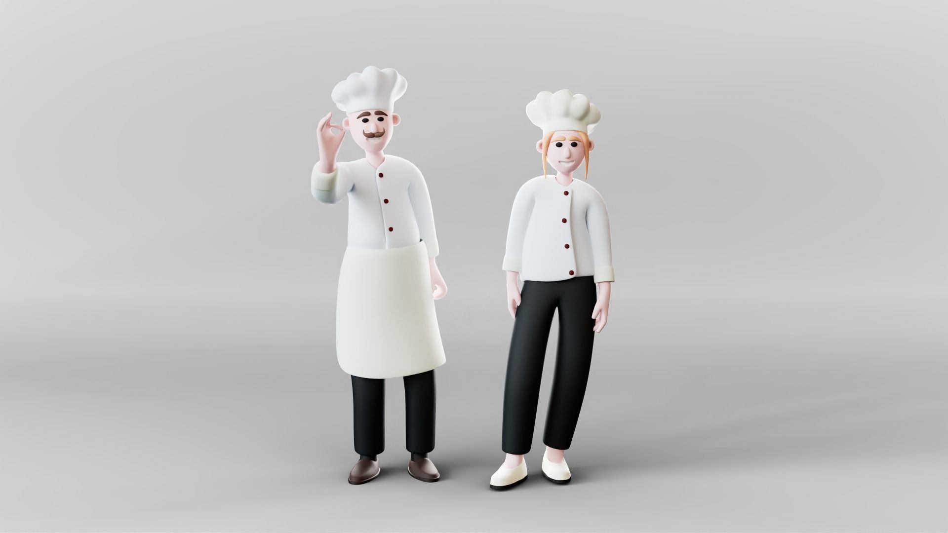 3D model 38 Rigged 3D Characters - 12 Animations per model VR / AR ...