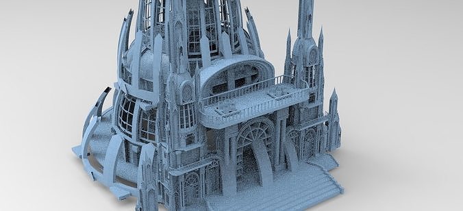 Desert Conjuror Tower Huge 3D model | CGTrader