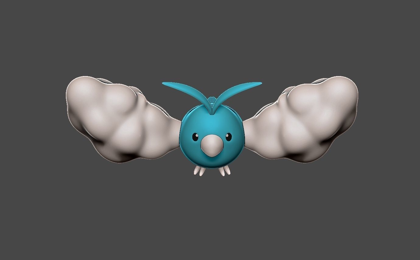 Pokemon swablu evolution pack 3D model 3D printable | CGTrader