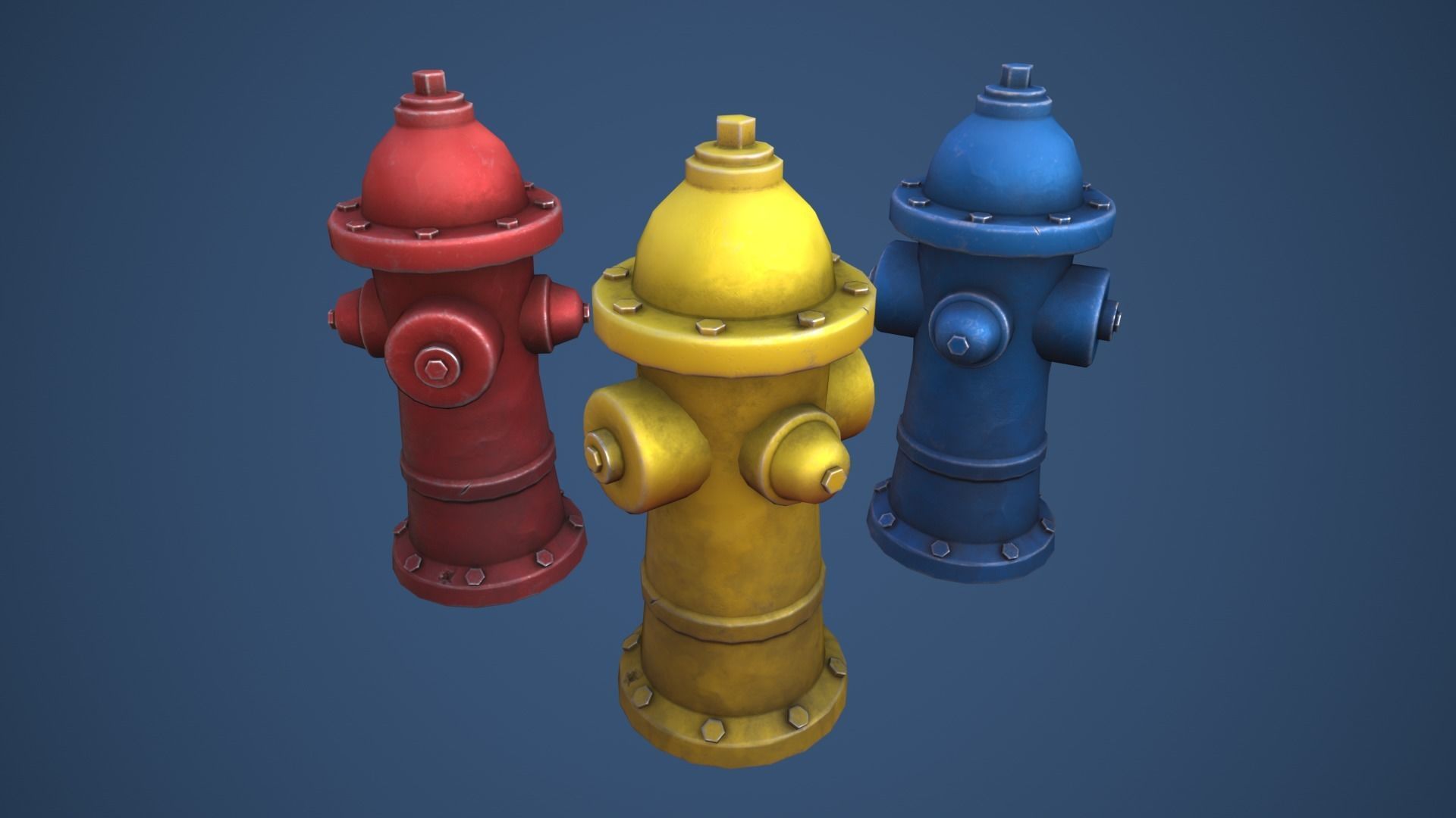 3D model Stylized Fire Hydrant VR / AR / low-poly | CGTrader