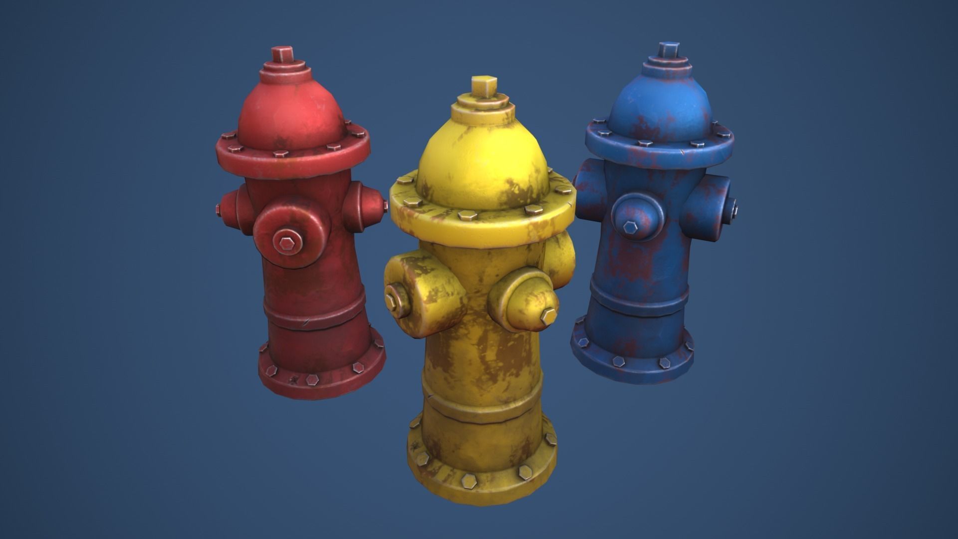 3D model Stylized Fire Hydrant VR / AR / low-poly | CGTrader