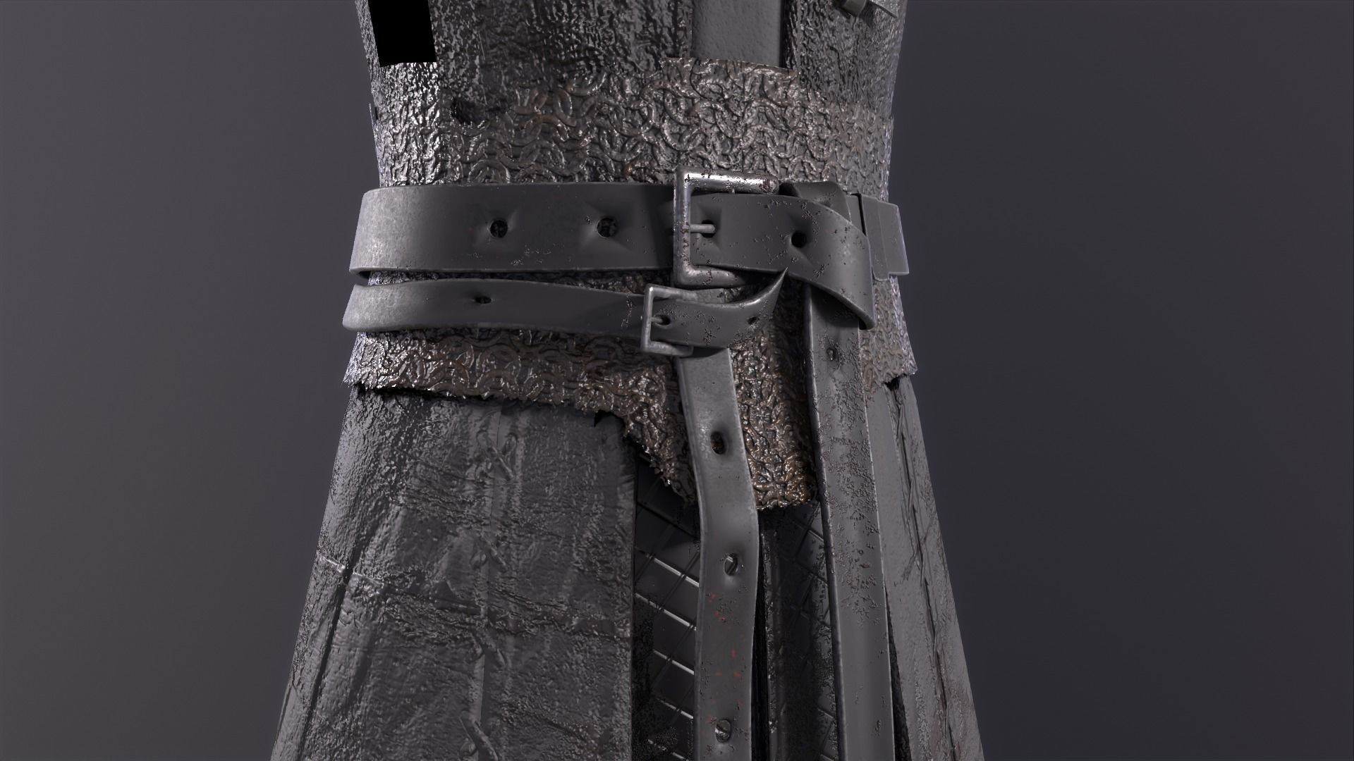 3D model dark fantasy medieval soldier knight armor VR / AR / low-poly ...