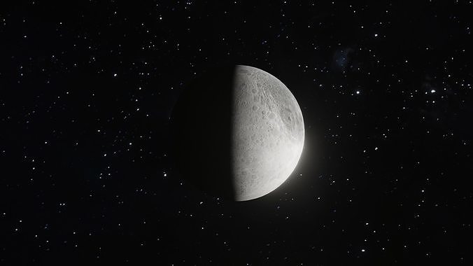 Solar system Moon free 3D model | CGTrader