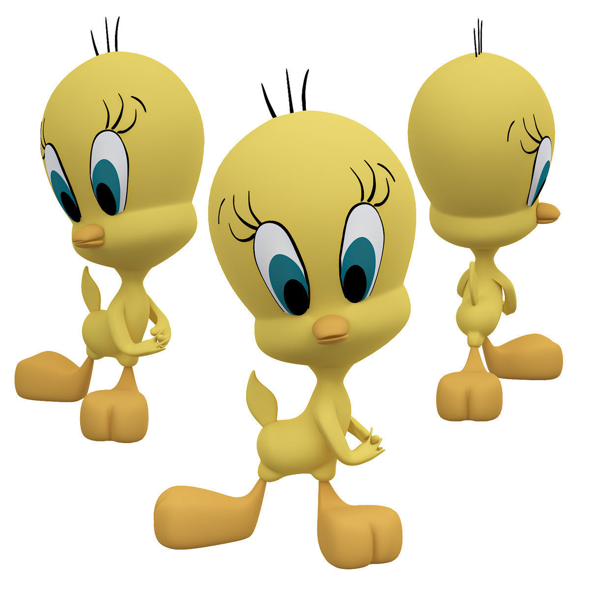 Tweety Bird cake topper - Titti 3D model | CGTrader