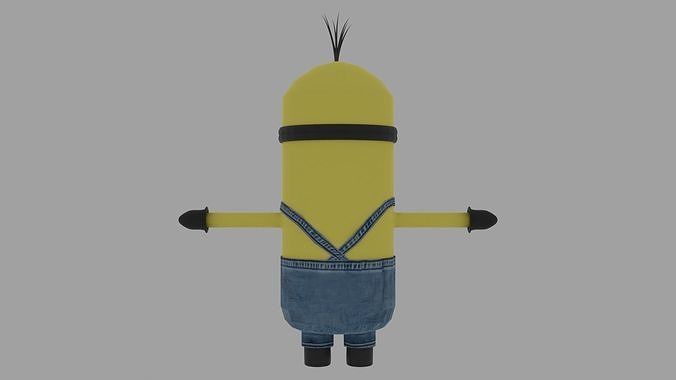 Minion free 3D model rigged | CGTrader