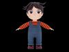 Hugo Cute Cartoon Boy 3D model animated rigged | CGTrader