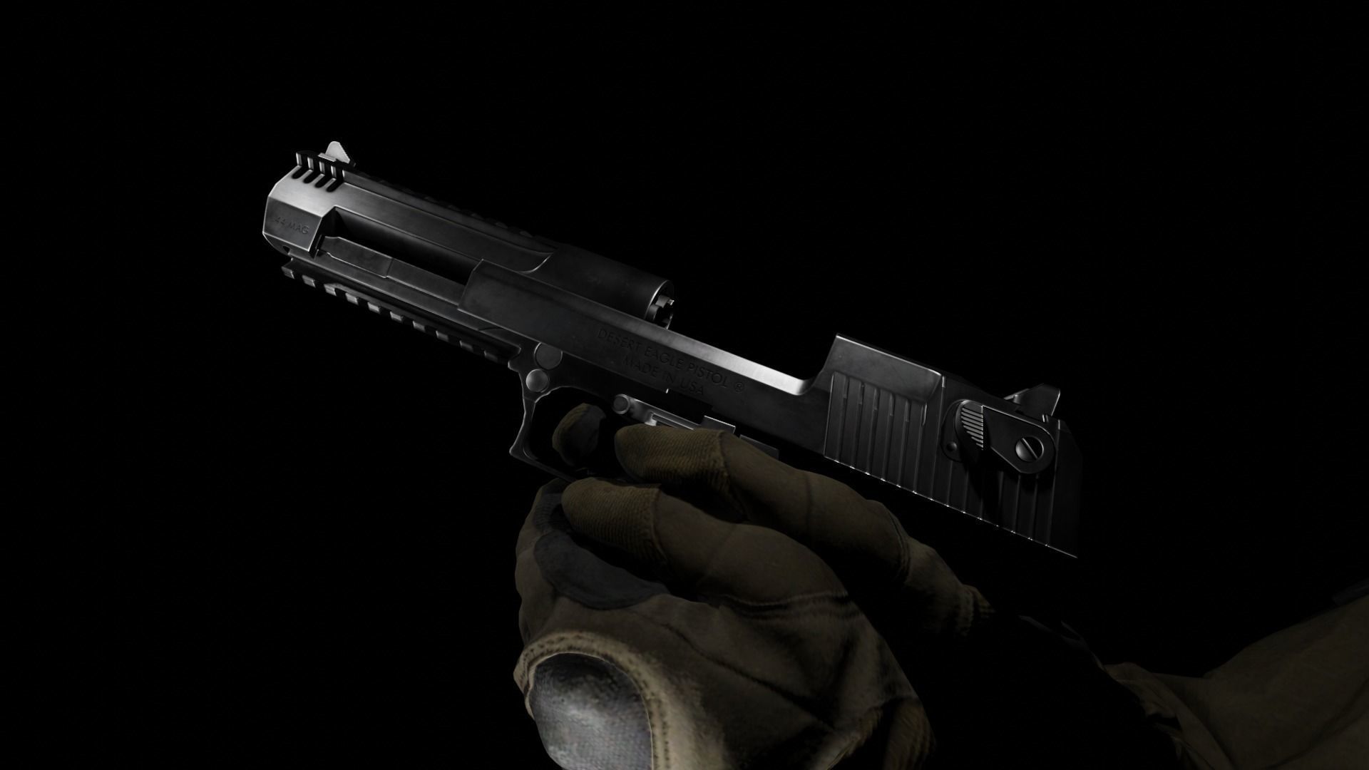 3D model Desert Eagle and FPS arms High quality Model Animation And Rig ...