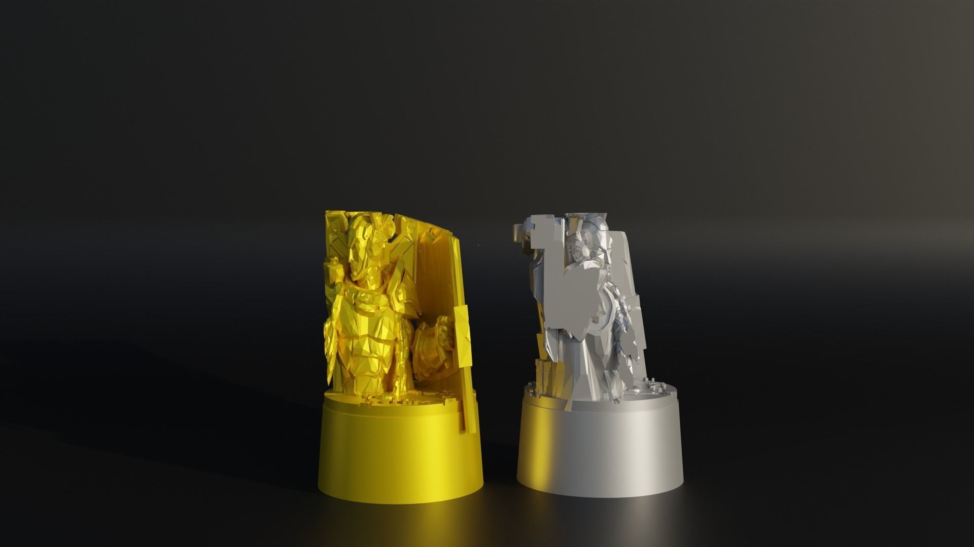 CyberPunk Chess Set - Game Chess With 6 Different Model 3D model 3D ...