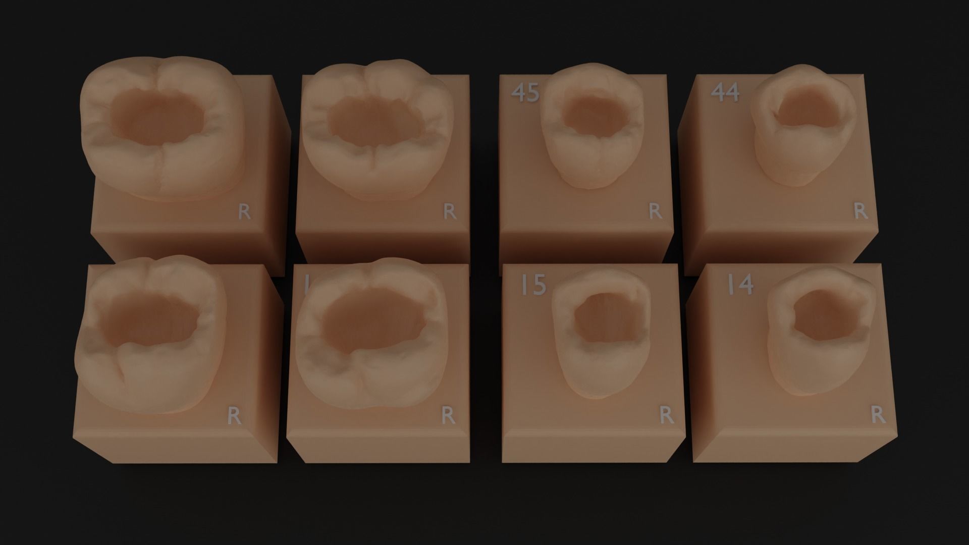Platform teeth 3D model 3D printable | CGTrader