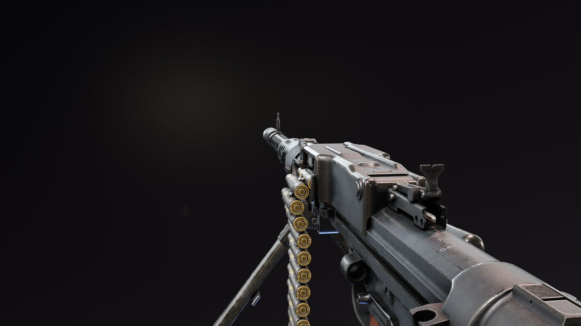 3D model German MG131 Heavy Machine Gun VR / AR / low-poly | CGTrader