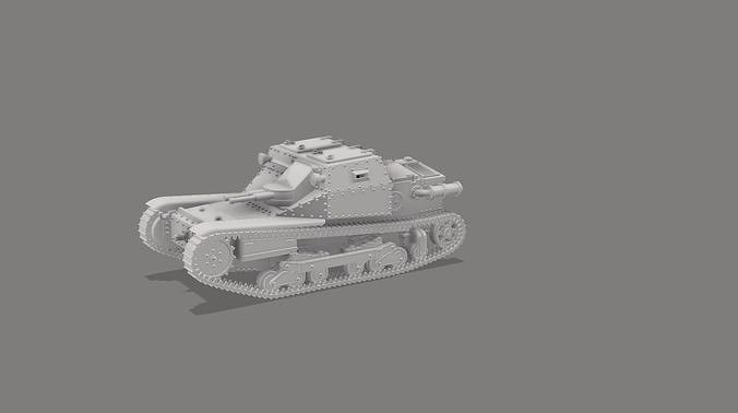 Carro Veloce L3-35 - 1-100 scale 3D model 3D printable | CGTrader