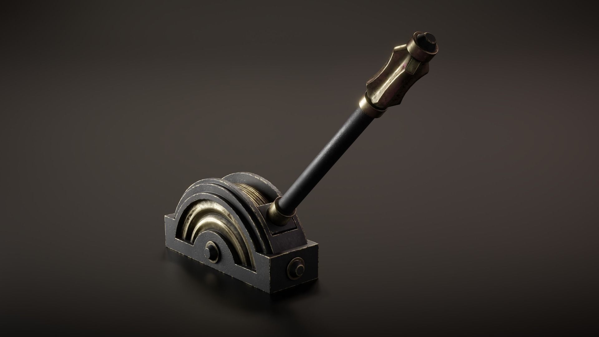 3D model Floor Mounted Lever Mechanism VR / AR / low-poly | CGTrader