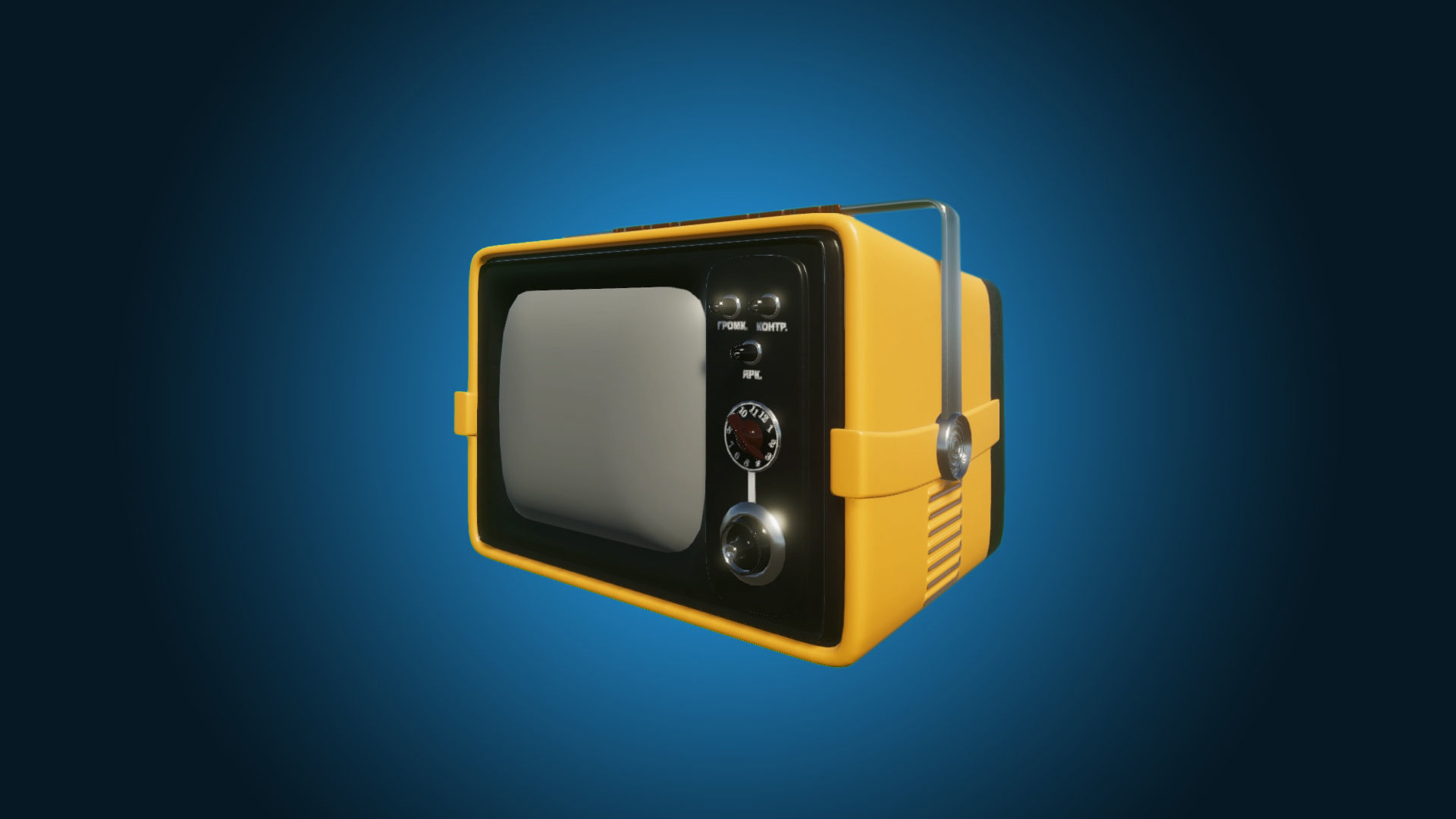 3D model Old Soviet Style TV set VR / AR / low-poly | CGTrader