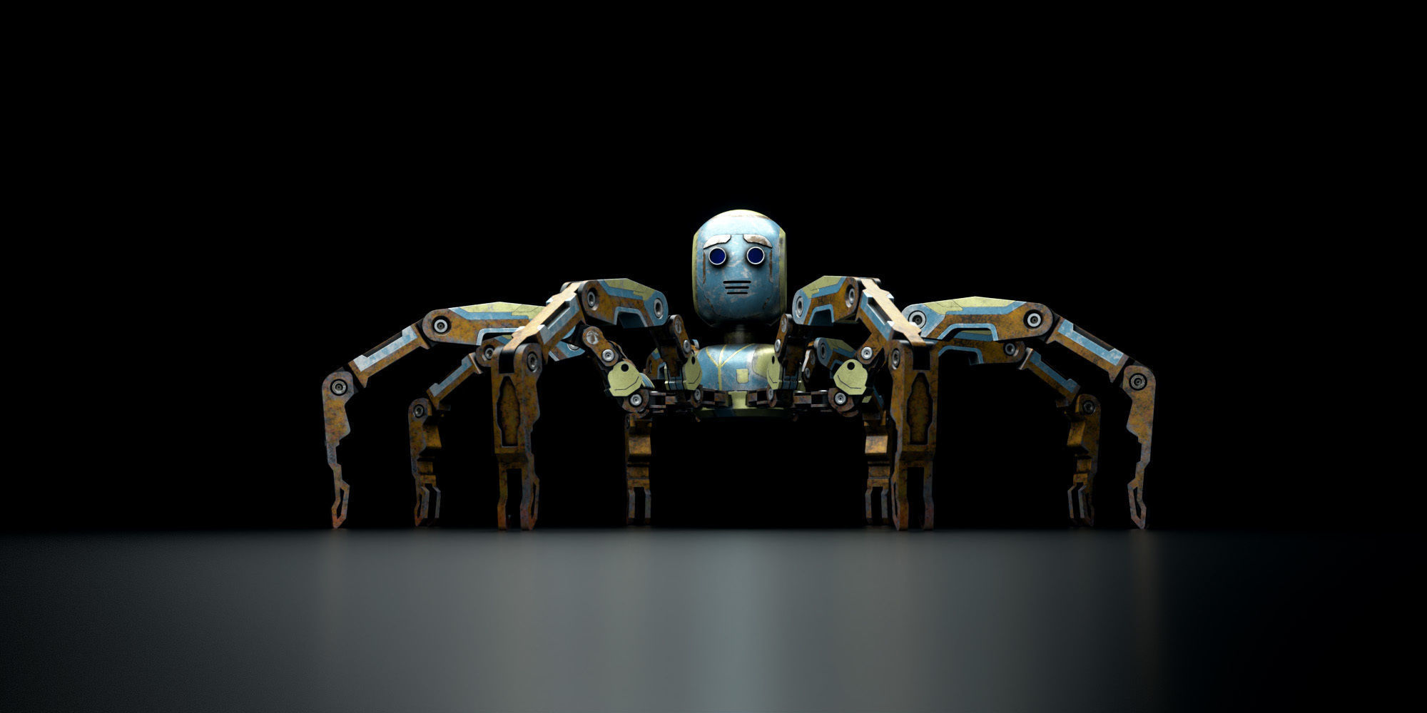 Mecha Robot Creature 3D model animated rigged | CGTrader