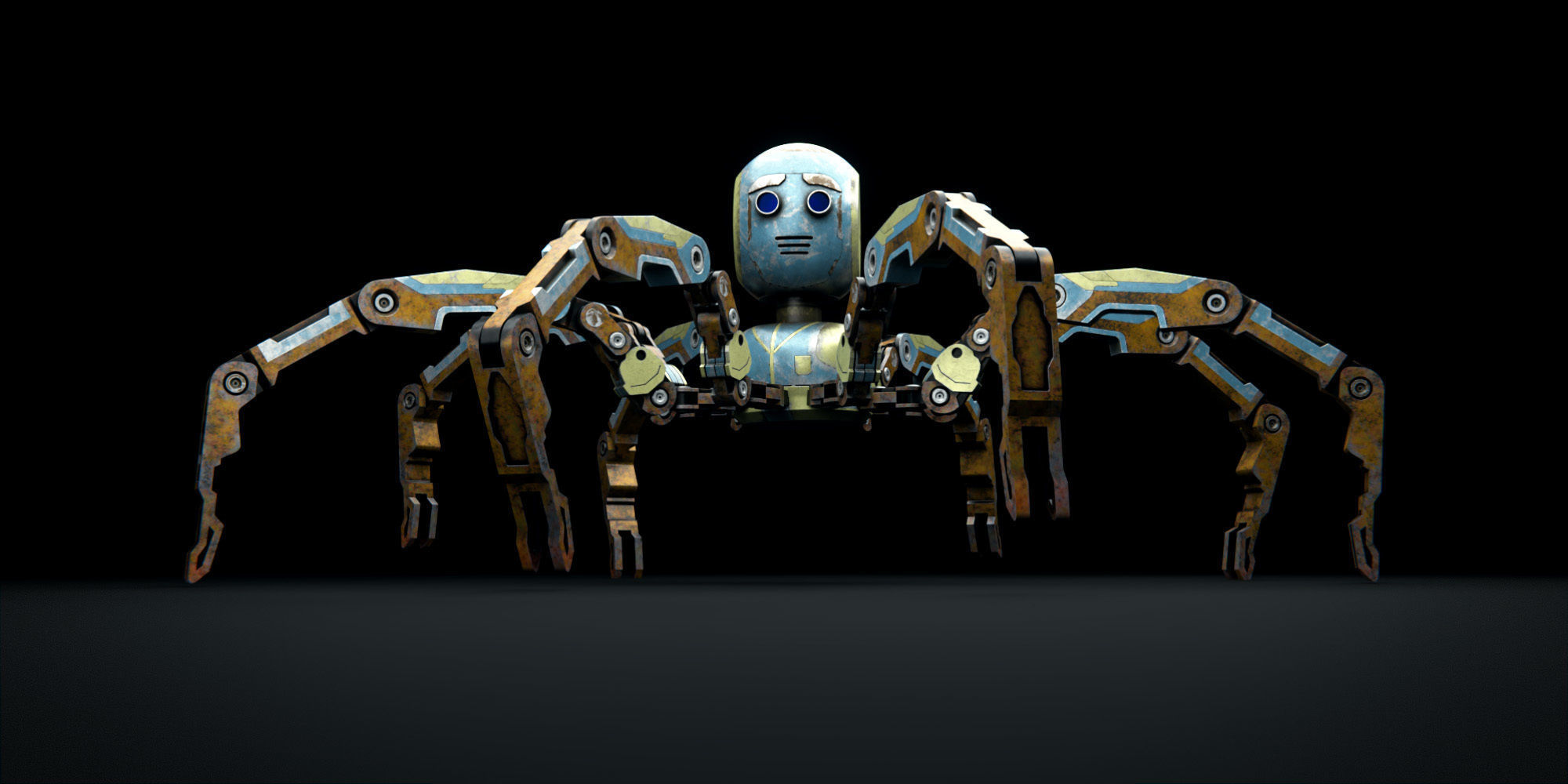 Mecha Robot Creature 3D model animated rigged | CGTrader