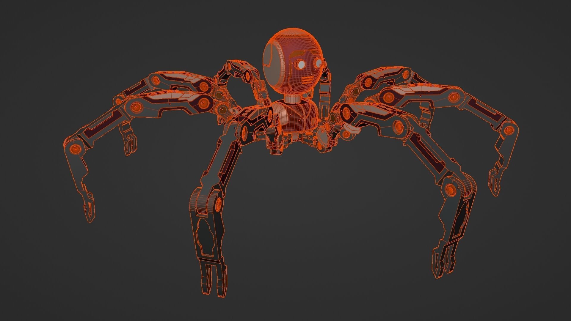 Mecha Robot Creature 3D model animated rigged | CGTrader