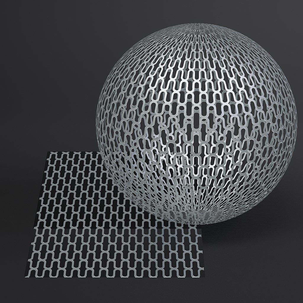 Texture Metal vol09 Perforated 8K Seamless PBR Materials VR / AR / low ...