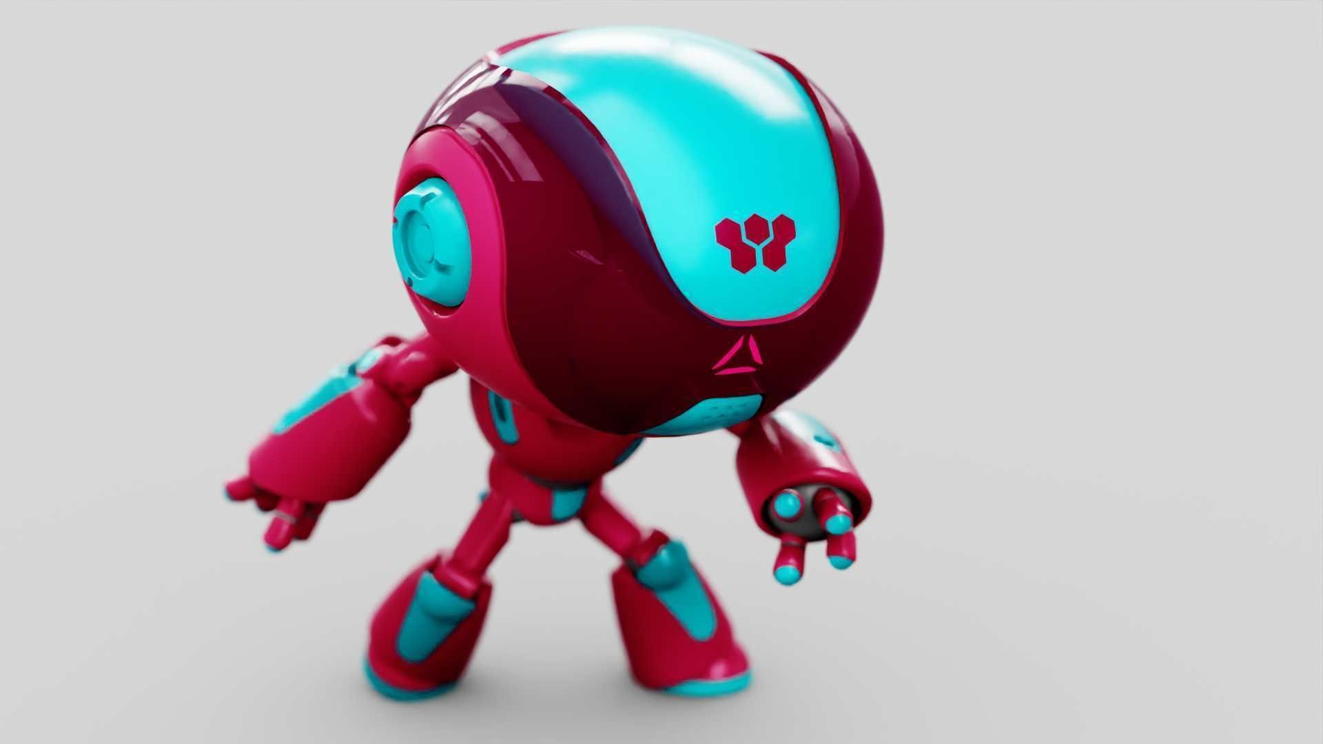 TOY BOT BENDY RIGGED 3D model rigged | CGTrader