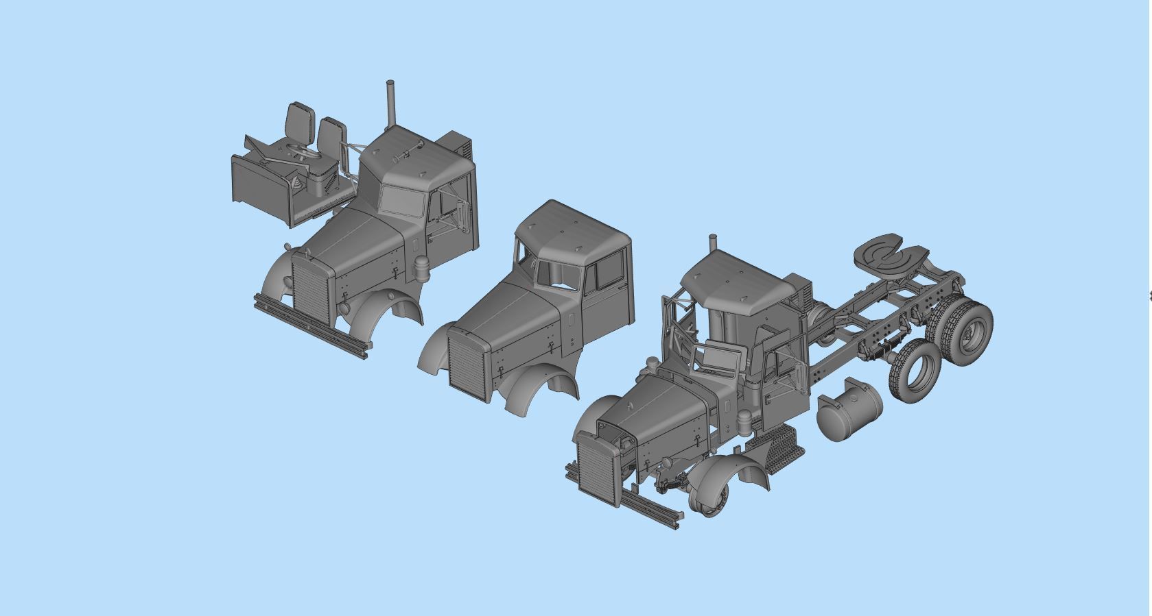 STL files American Industrial Truck 281 From The Movie Duel 3D model 3D ...