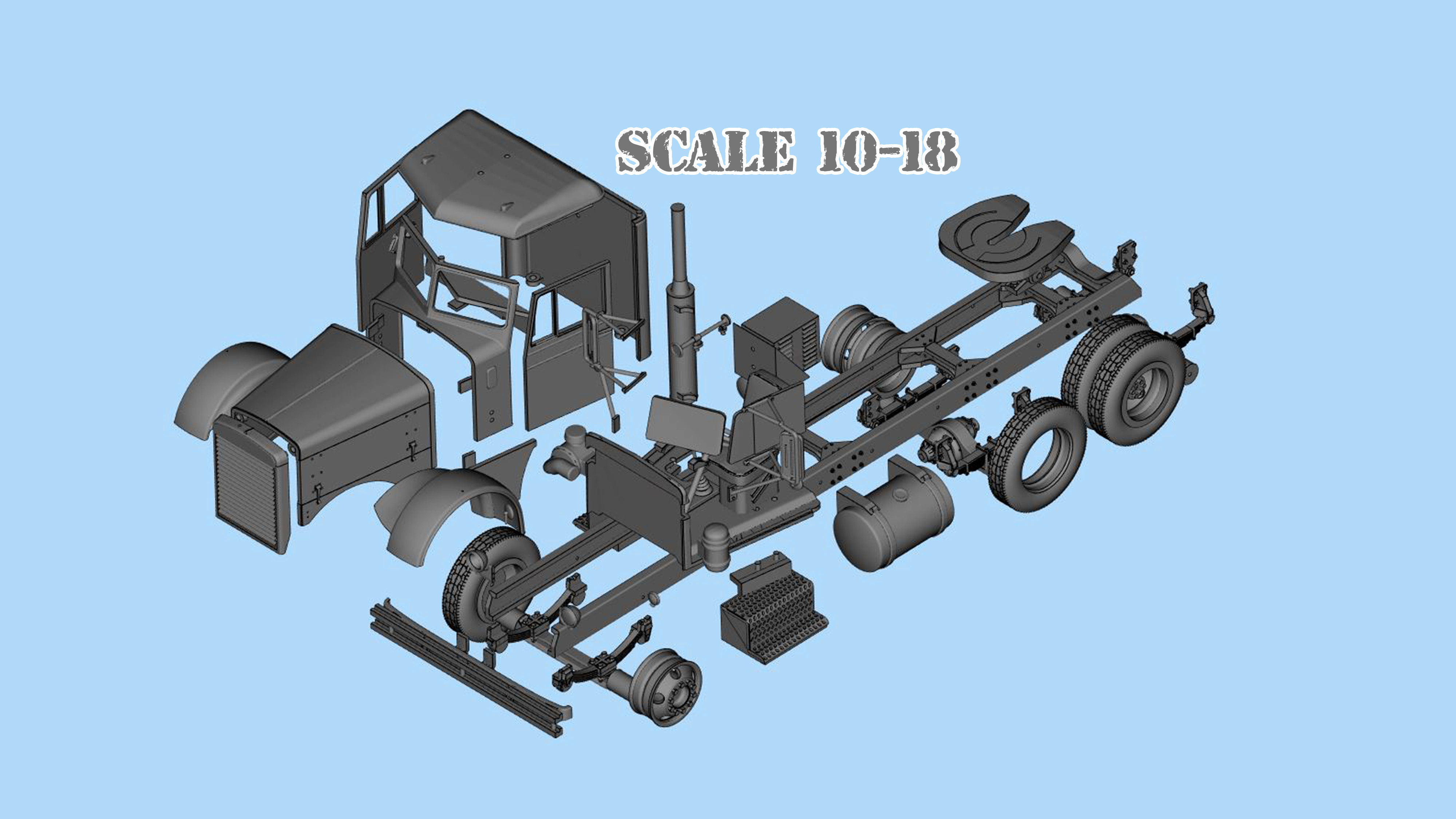 STL files American Industrial Truck 281 From The Movie Duel 3D model 3D ...