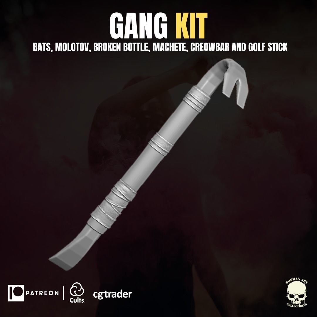 Gang Kit For Action Figures 3D model 3D printable | CGTrader