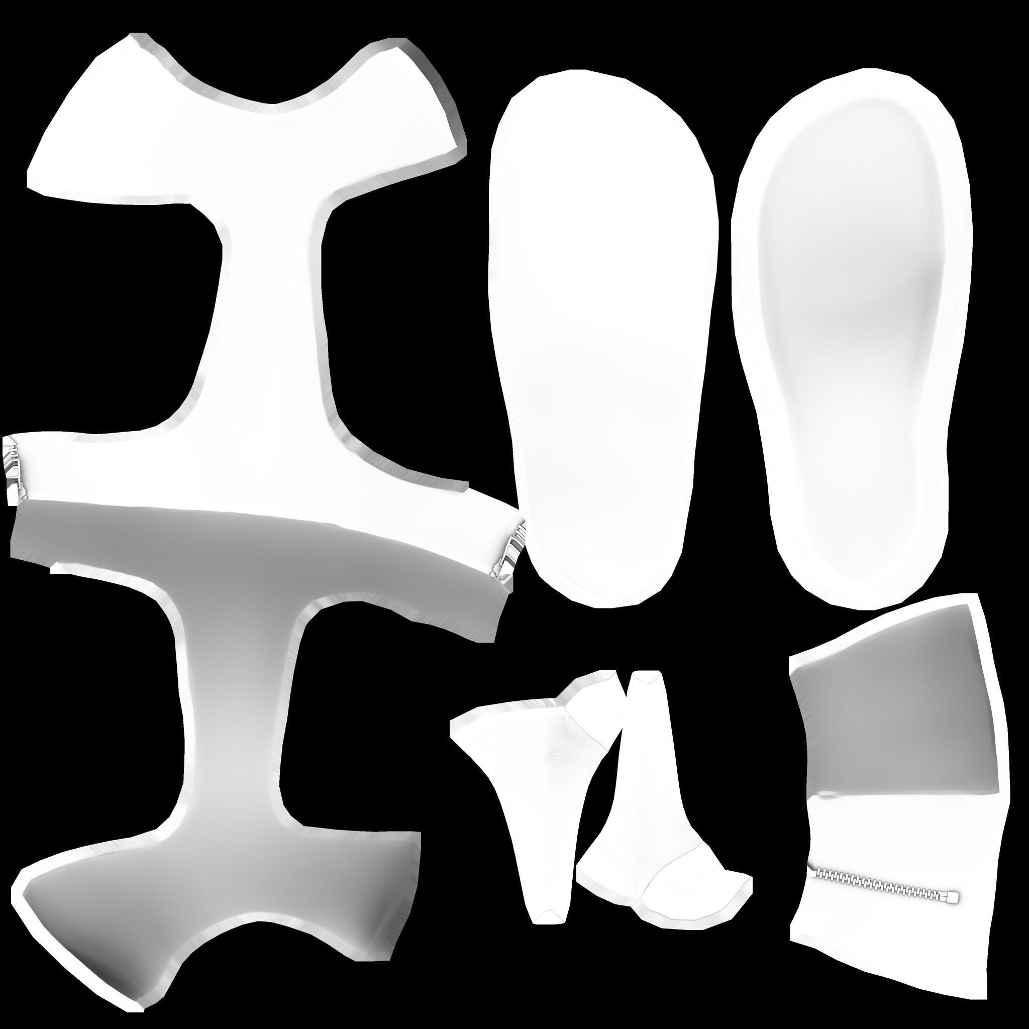 3D model Open Toe T-Straps High Heel Shoes VR / AR / low-poly | CGTrader