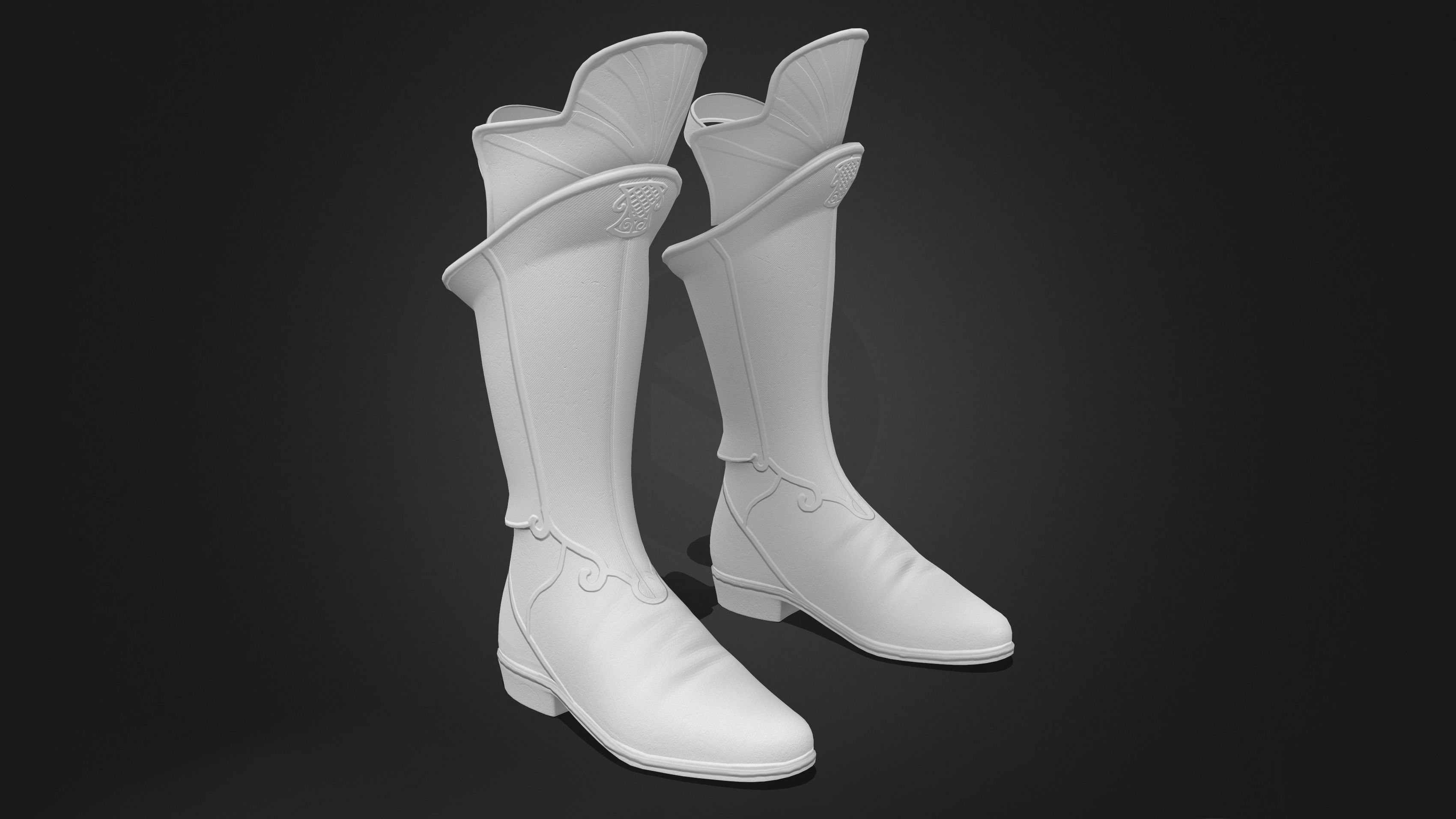 3D model Medieval Metal Knight Boots VR / AR / low-poly | CGTrader