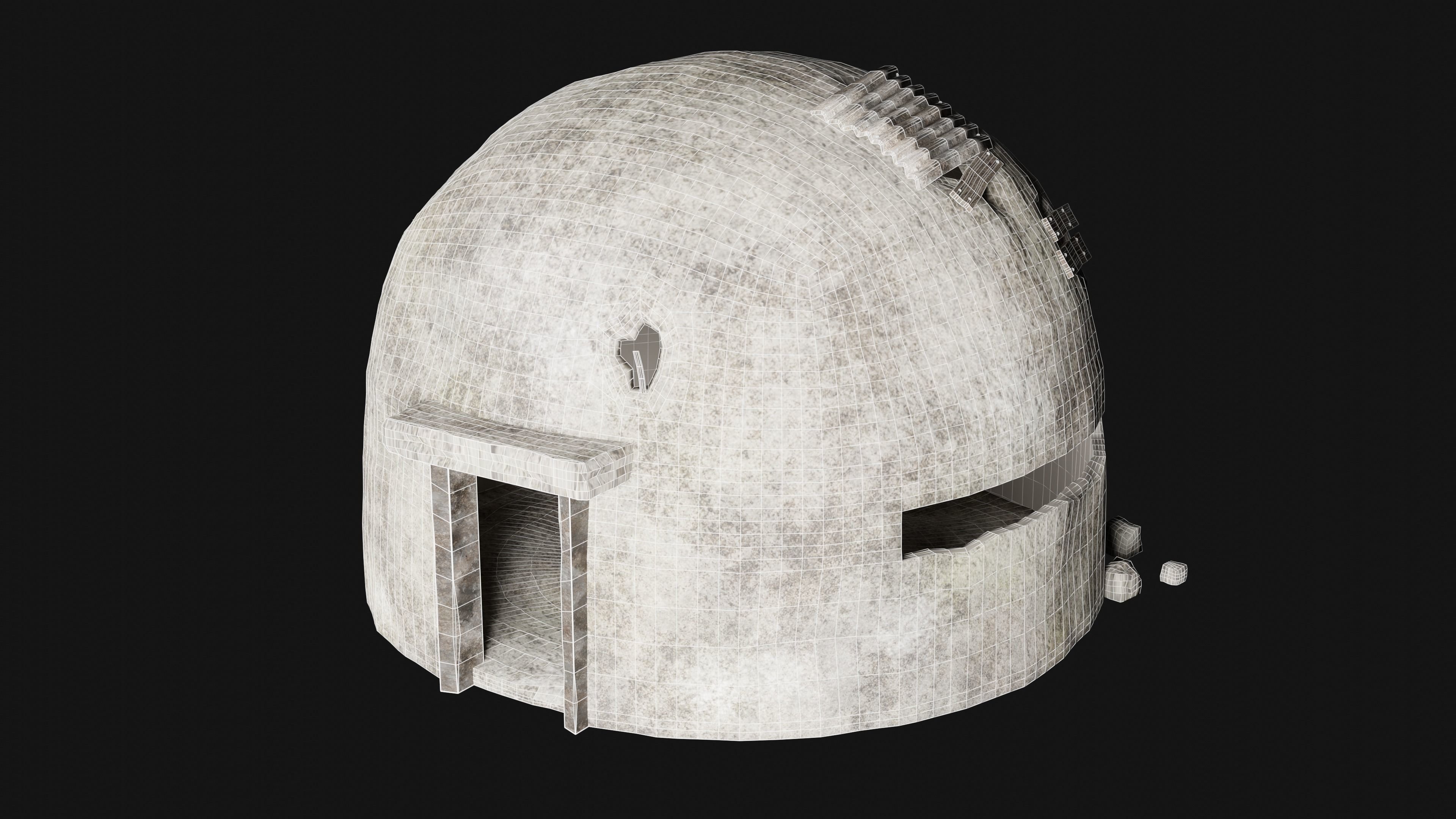 3D model BUNKER SHELTER POSTAPO HIDE HOUSE SURVIVAL IMPROVISED ...