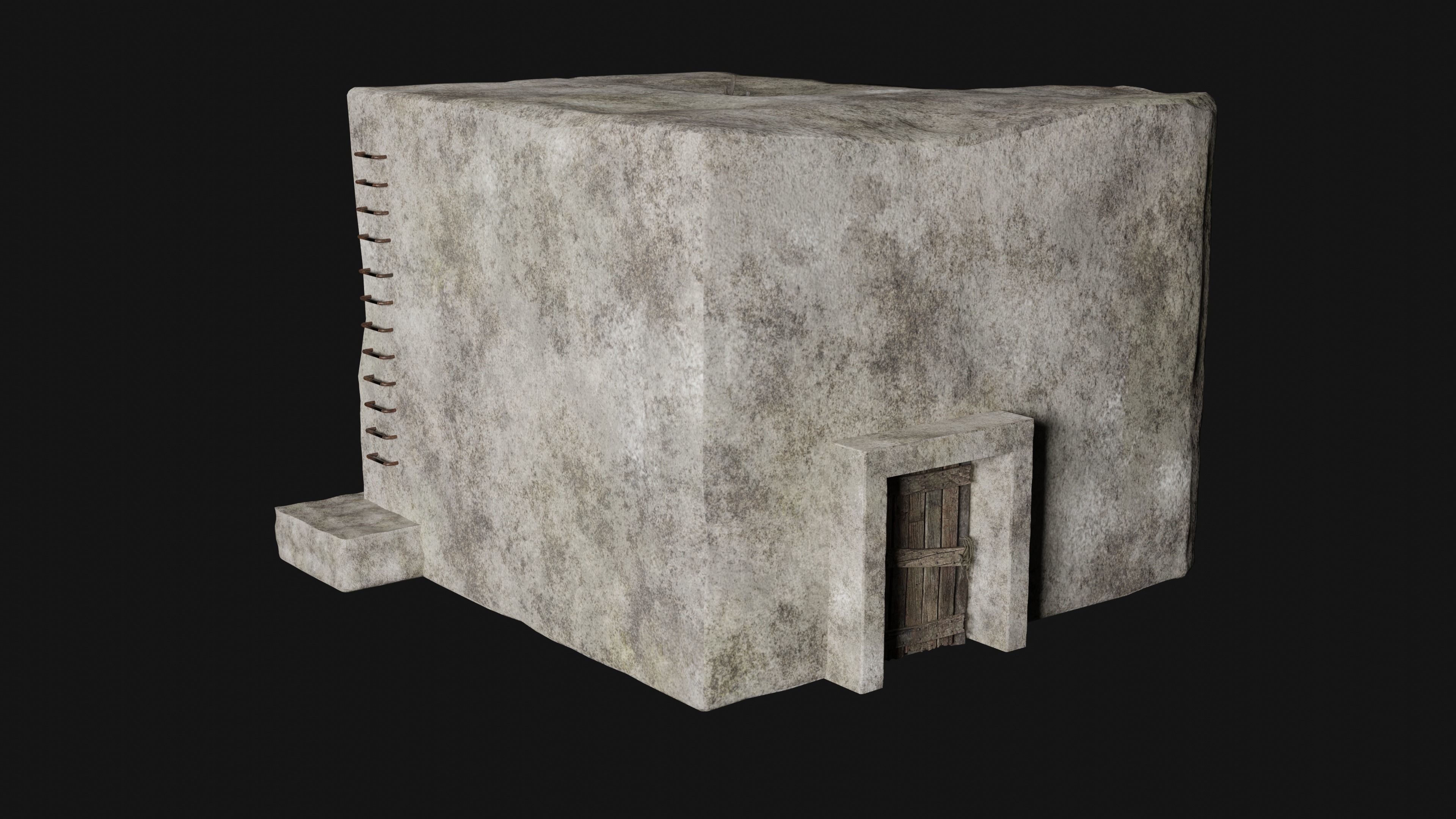 3D model BUNKER SHELTER POSTAPO HIDE HOUSE SURVIVAL IMPROVISED ...