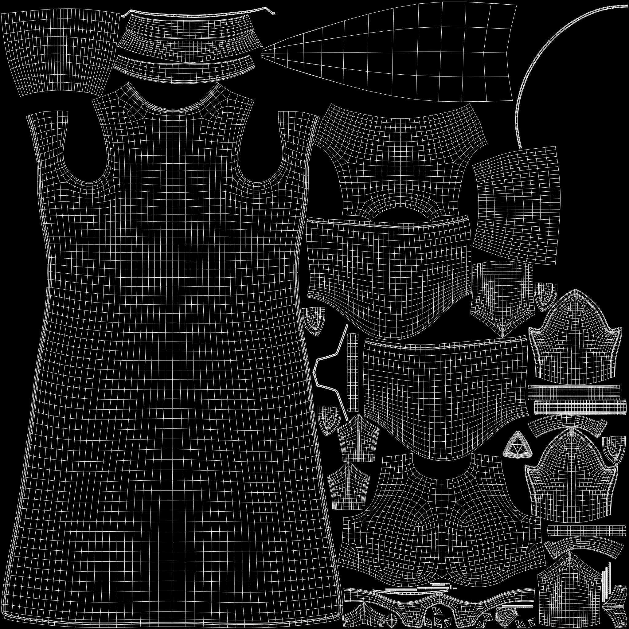 3D model Cat Ears Long Coat Knuckles Pants Boots Fantasy Full Outfit VR ...