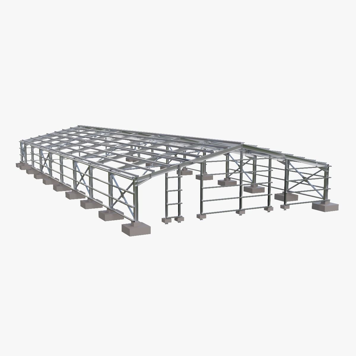 Steel Structure Building 3D model | CGTrader