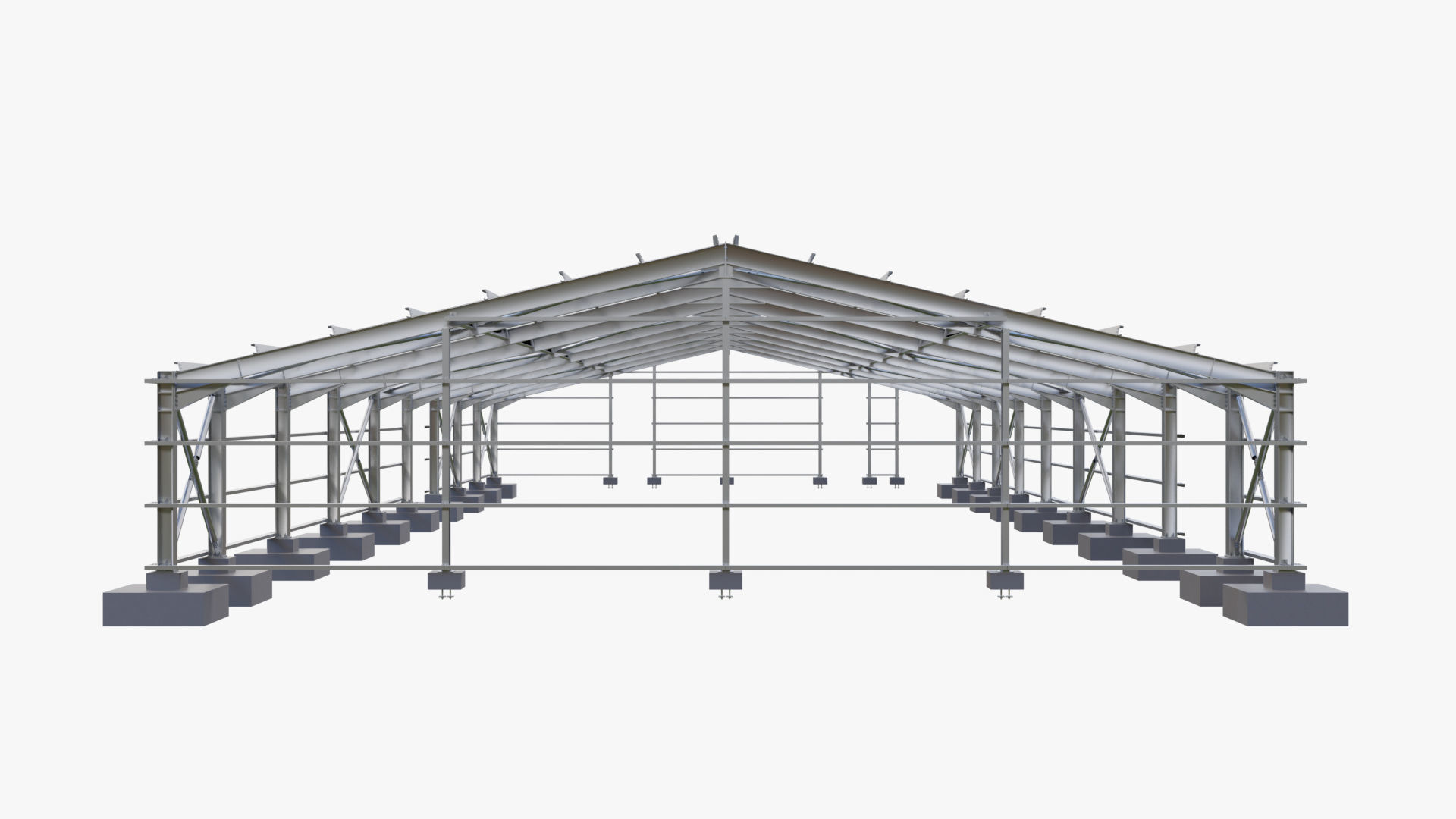 Steel Structure Building 3D model | CGTrader