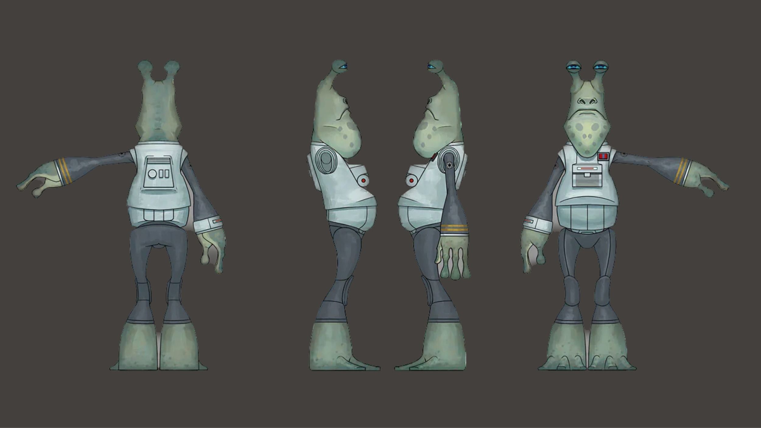 Life Size Colonel Meebur Gascon Clone Wars Star Wars 3D model 3D ...