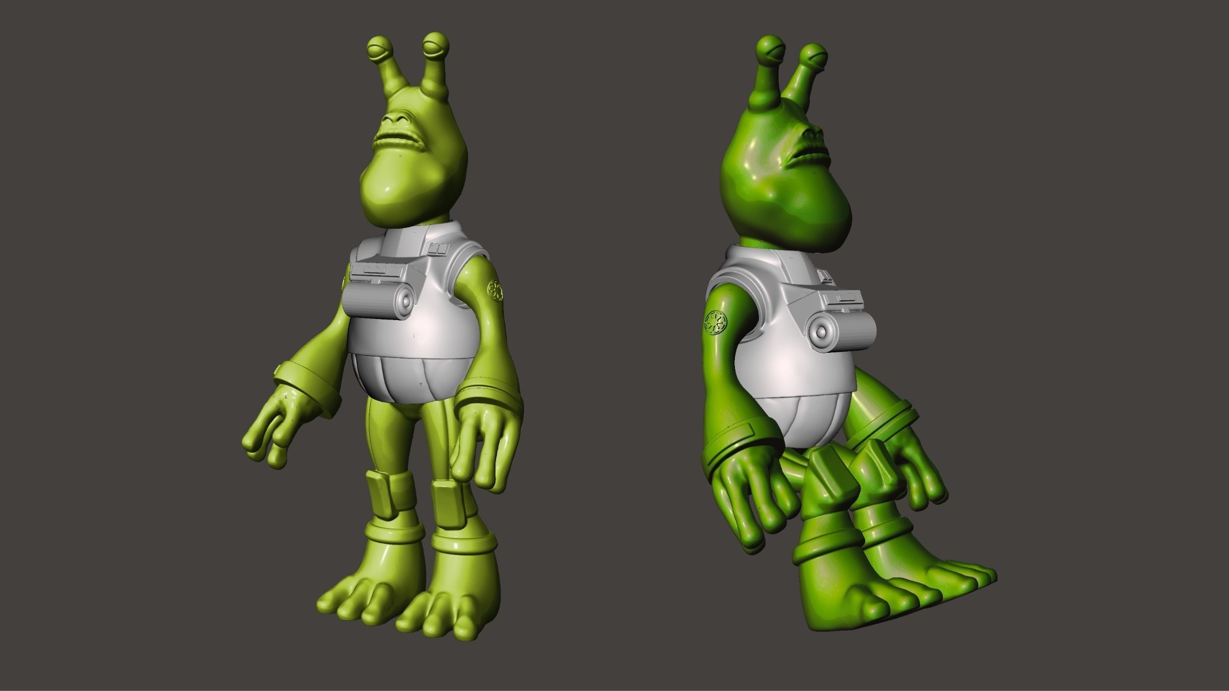 Life Size Colonel Meebur Gascon Clone Wars Star Wars 3D model 3D ...