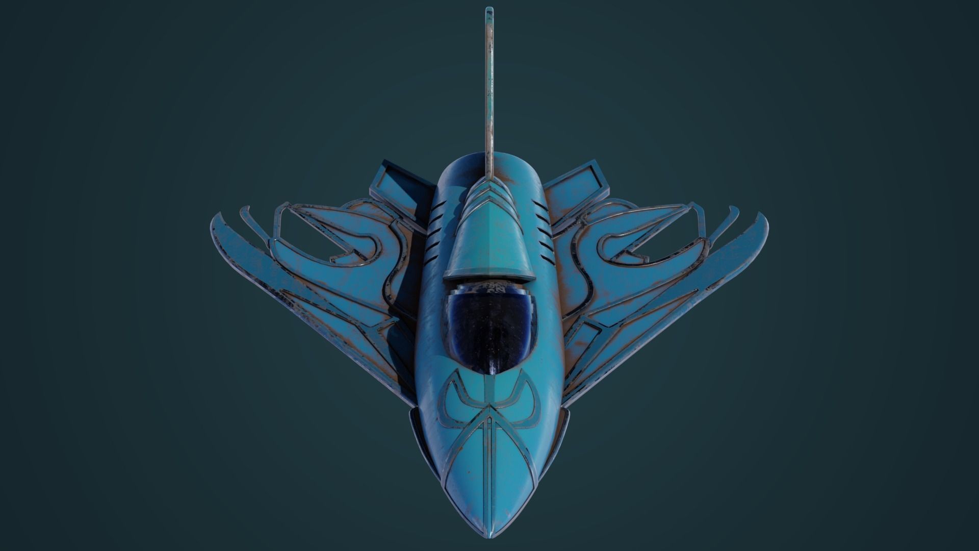 3D model Rusty Space Plane VR / AR / low-poly | CGTrader