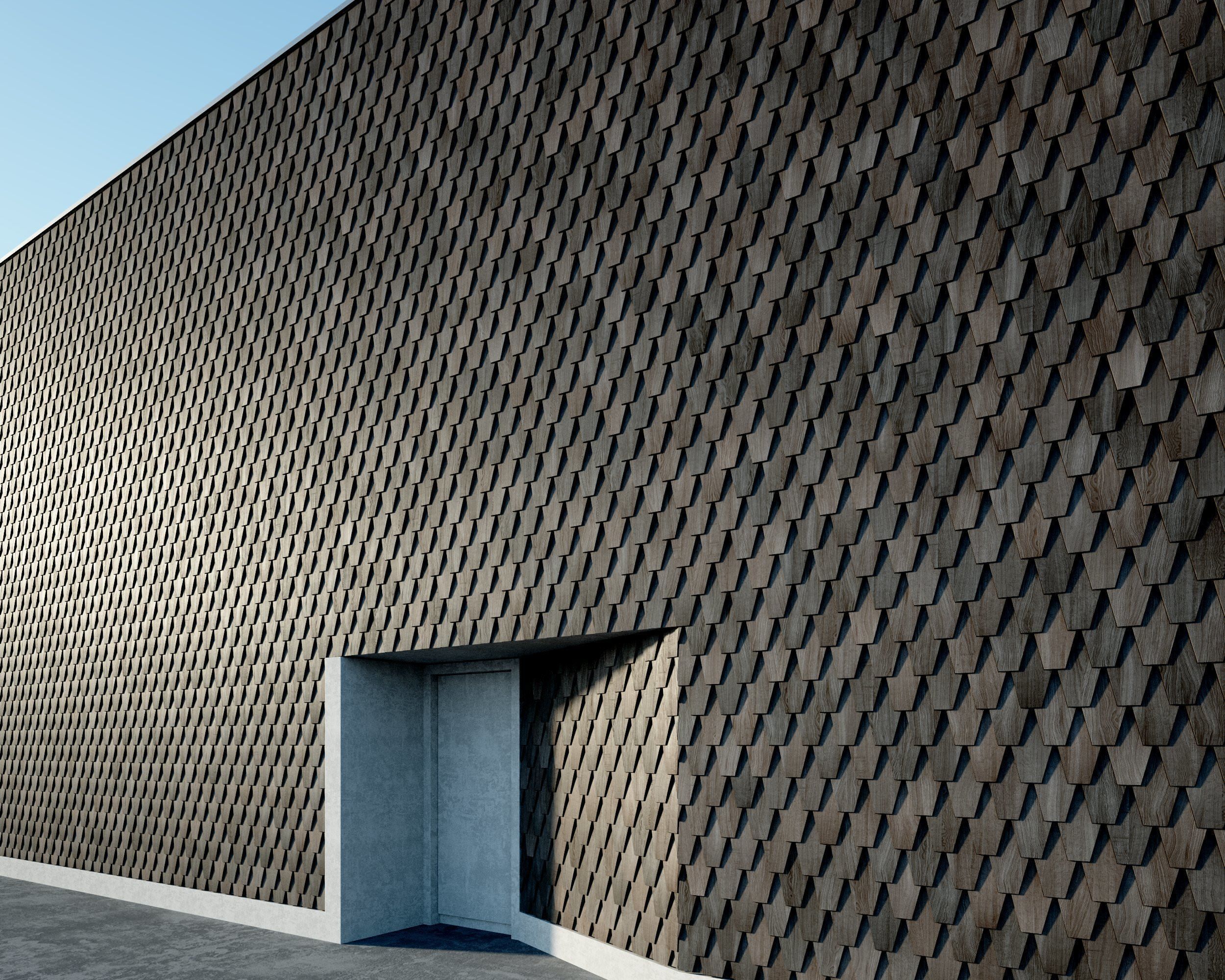 Texture Woodfacades vol03 Wood Shingles 8K Seamless PBR Materials VR ...