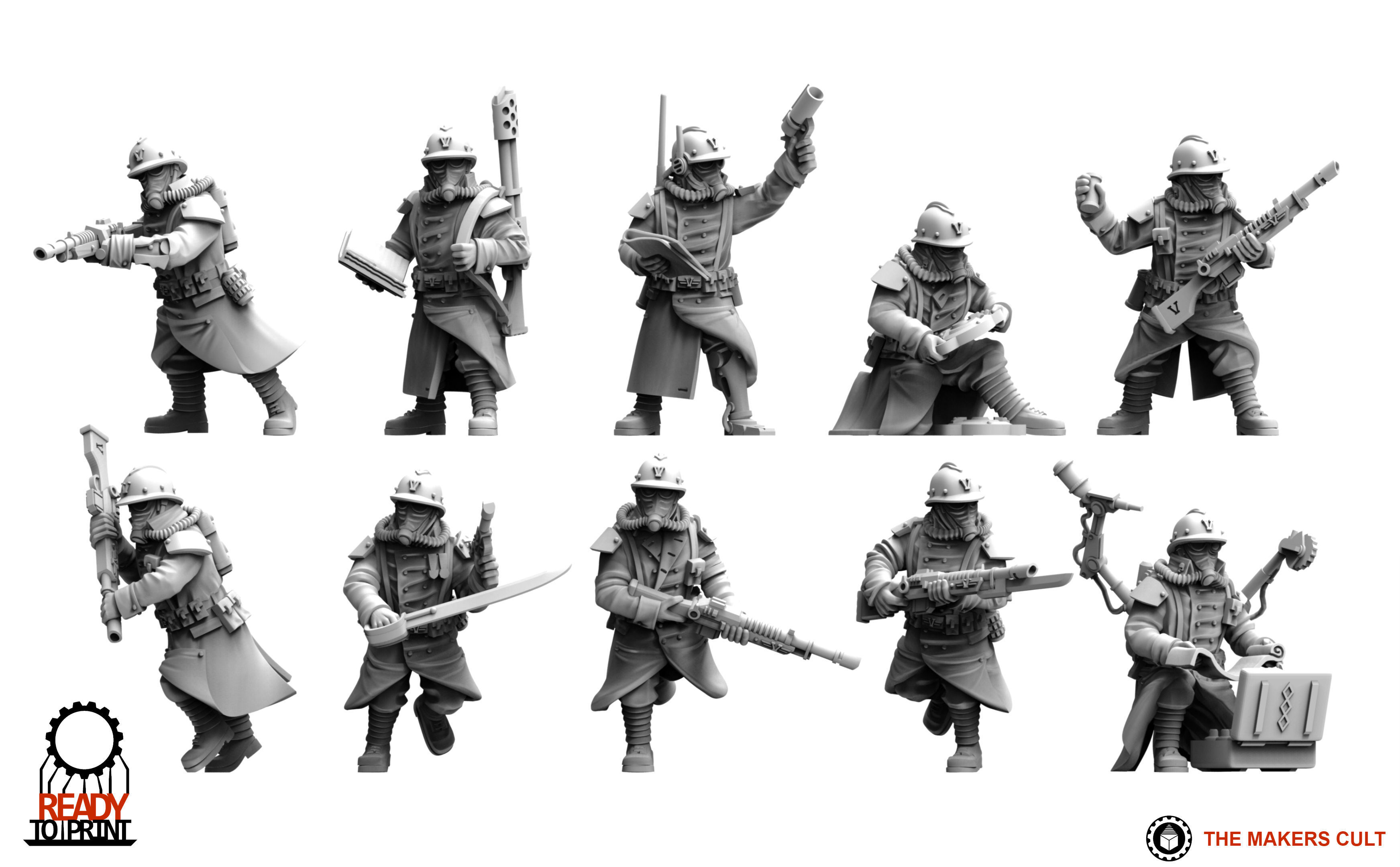 Valour Korps - Veteran Infantry 3D model 3D printable | CGTrader