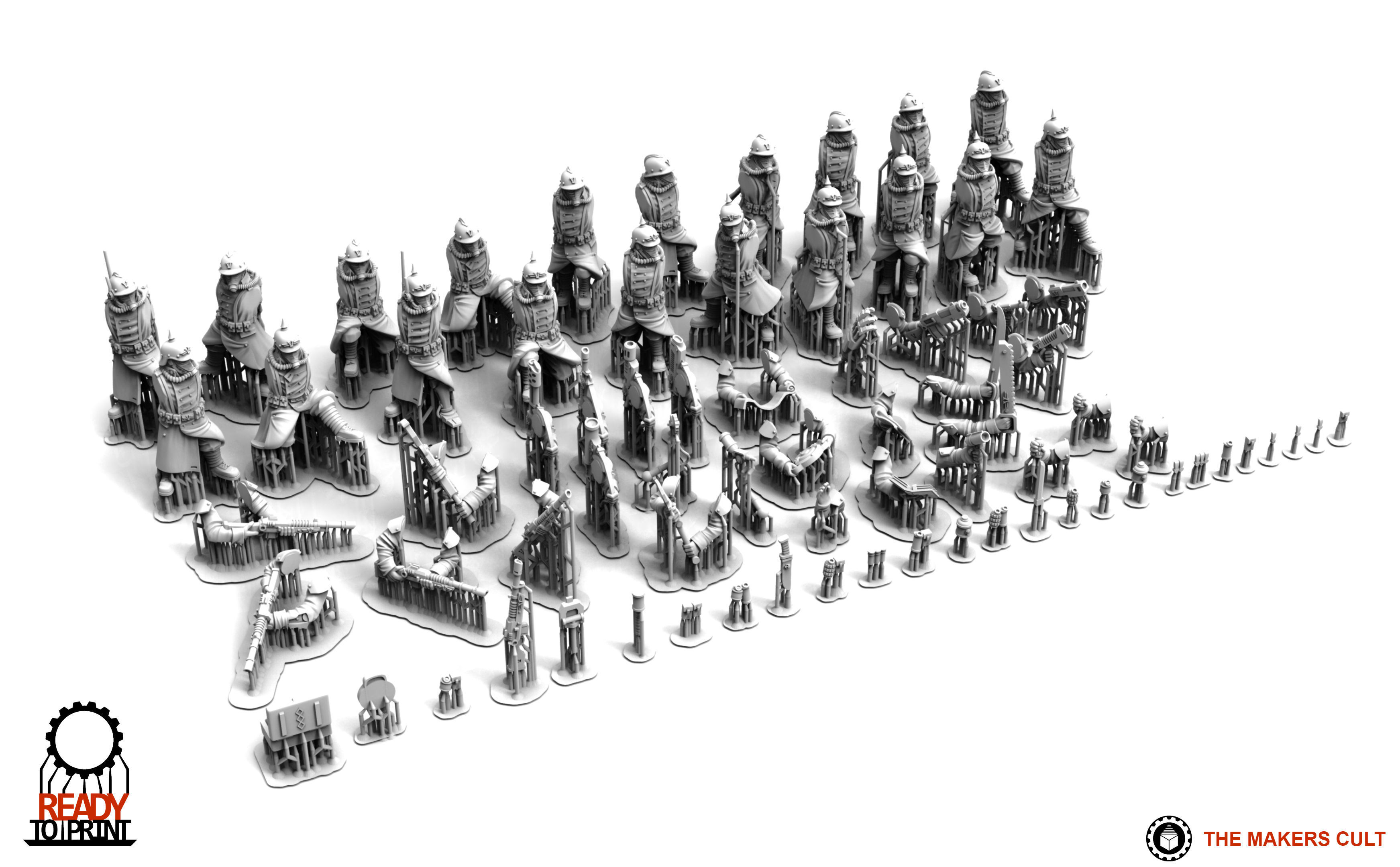 Valour Korps - Veteran Infantry 3D model 3D printable | CGTrader