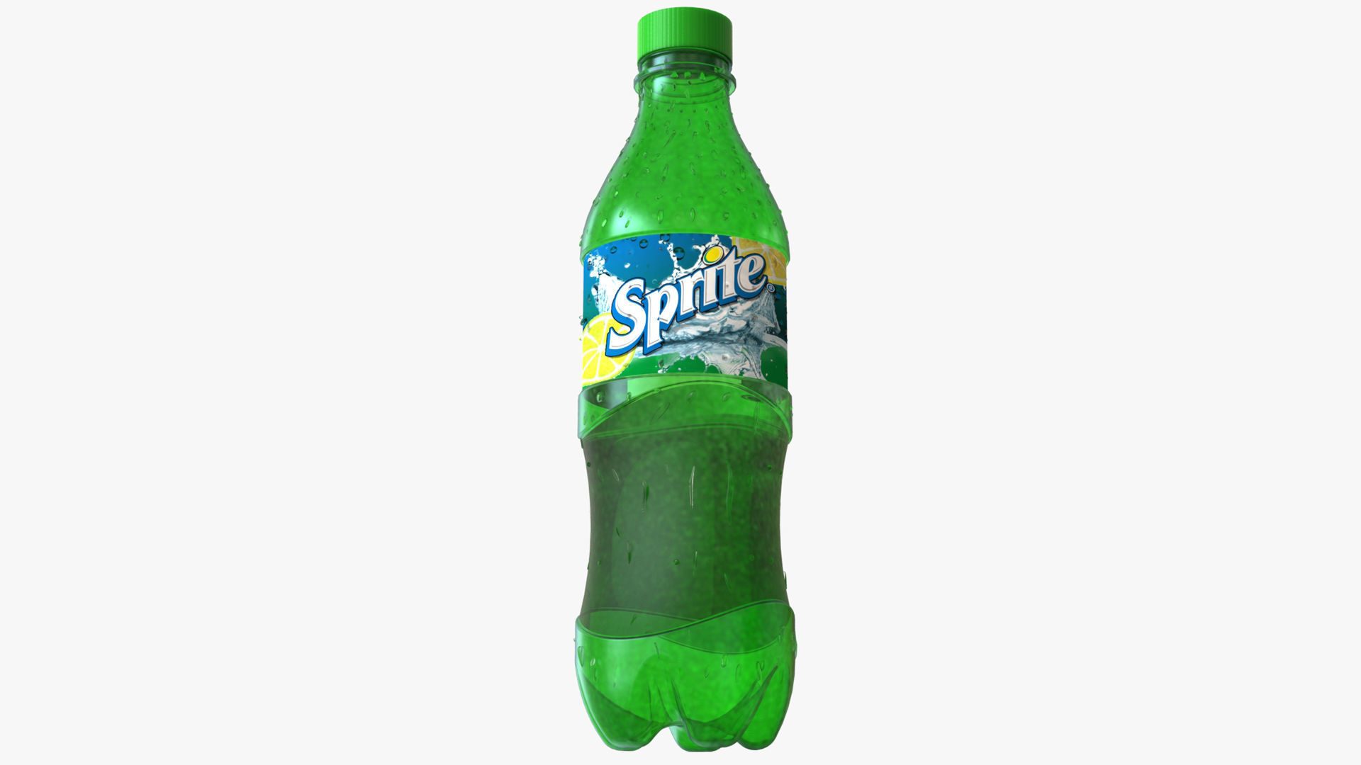3D model Beverage Bottle Coca Cola Sprite 1000ml VR / AR / low-poly ...